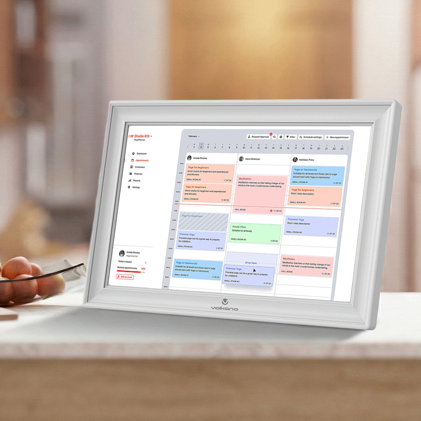 Volkano Agenda Series Smart Calendar and Digital Photo Frame 15.6 ...